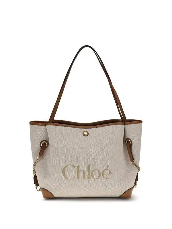Chloé Clover Tote Bag In Canvas