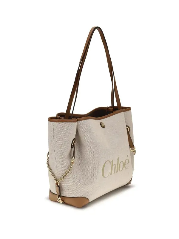 Chloé Clover Tote Bag In Canvas