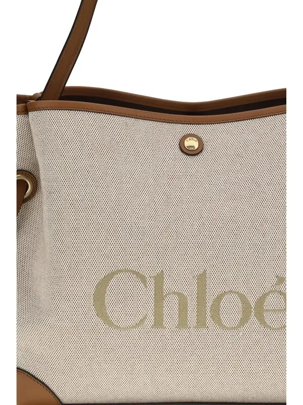 Chloé Clover Tote Bag In Canvas