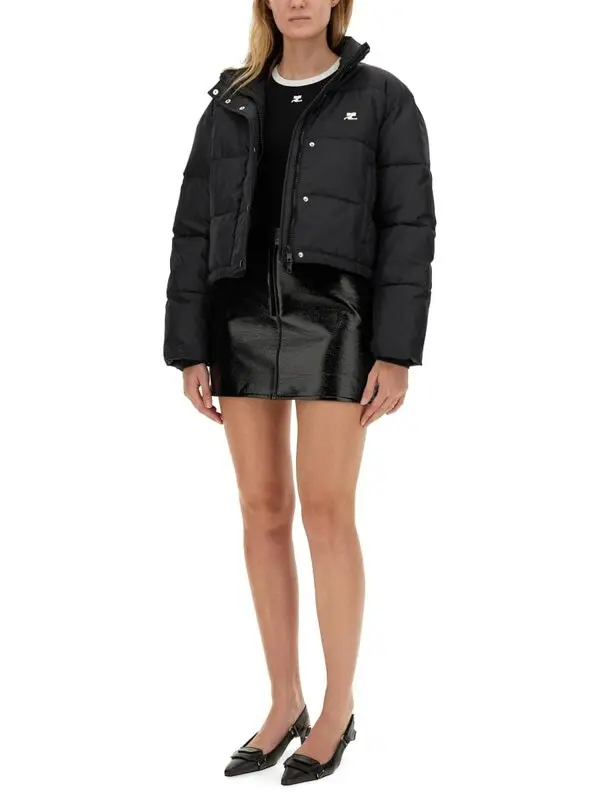 COURREGES Down Jacket With Logo