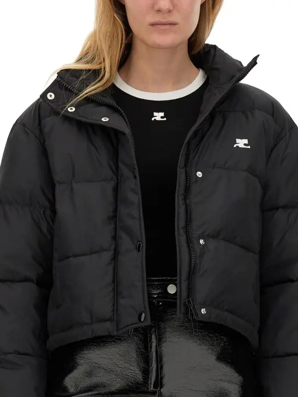 COURREGES Down Jacket With Logo