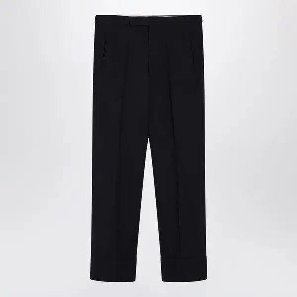 Prada Wool And Mohair Trousers - Blue