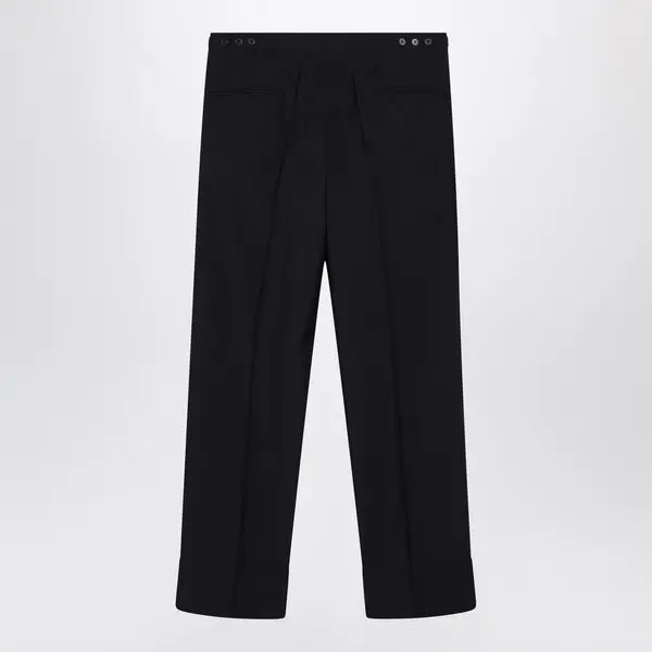 Prada Wool And Mohair Trousers - Blue
