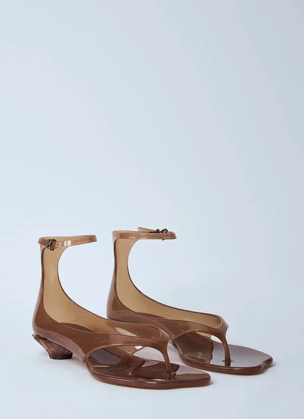 Chloé Jelly Sandals - Brown