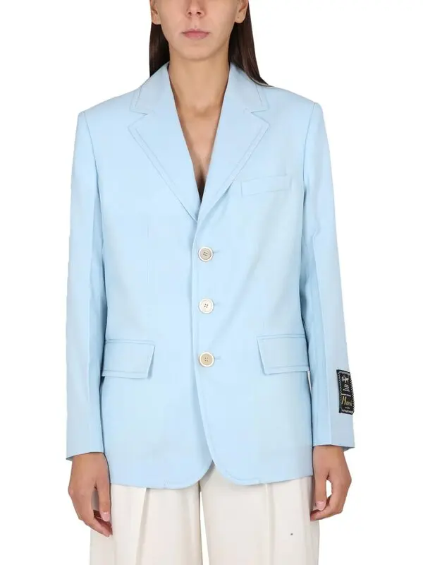 Marni Cool Wool Long Blazer - Multicolor