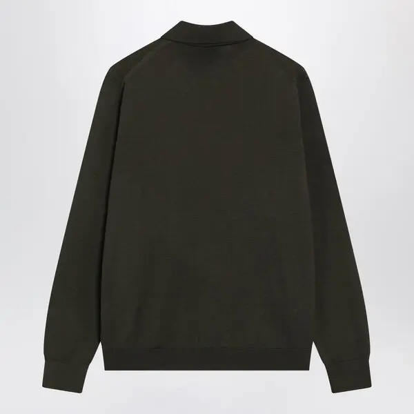 Prada Military Combed Wool Polo Shirt - Green