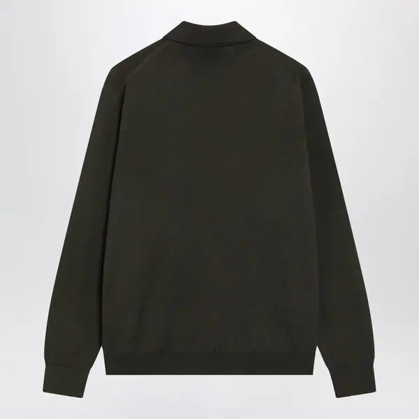 Prada Military Combed Wool Polo Shirt - Green