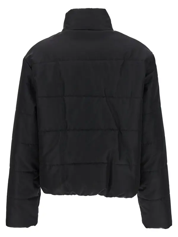 Moschino Padded Logo Button Down Jacket