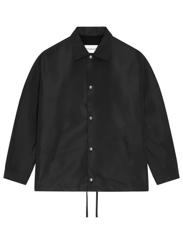 Givenchy Polyester Coach Jacket - Black