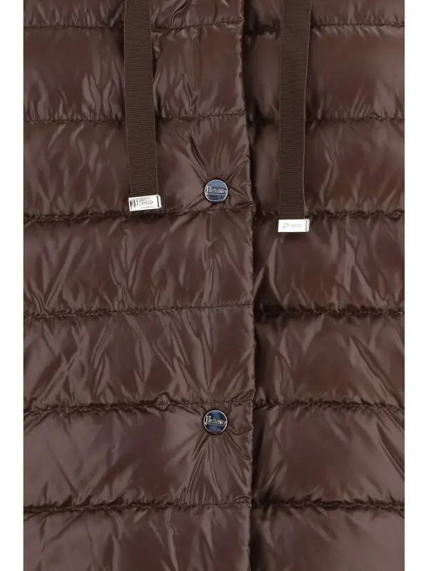Herno Down Jacket With Wool Sleeves