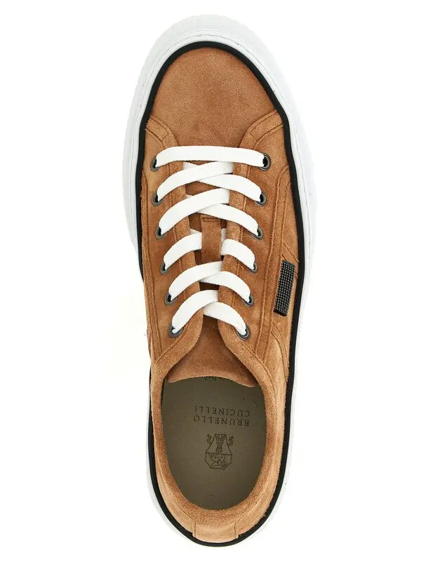Brunello Cucinelli Shiny Tab' Sneakers