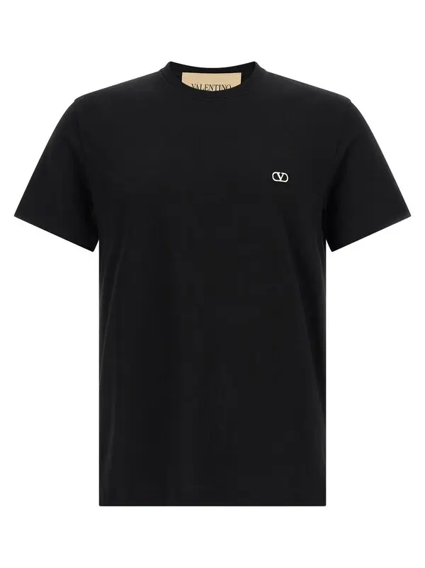 Valentino Garavani Vlogo' Embroidery T-shirt - Black