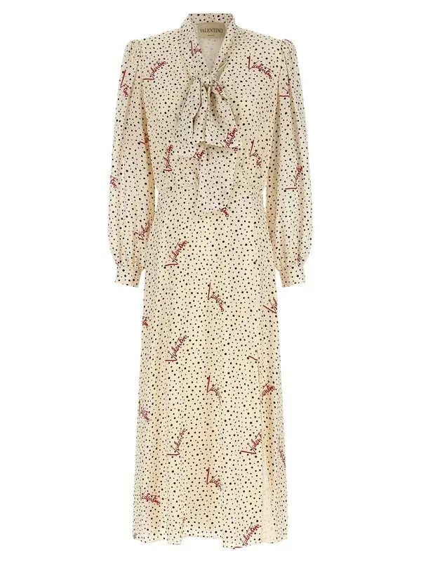 Valentino Garavani Silk Midi Dress - Multicolor
