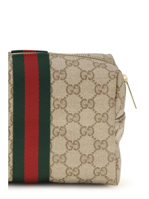 Gucci Medium Beauty Case With Web Stripe