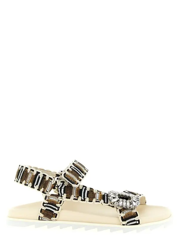 ROGER VIVIER Slidy Viv' Trek' Sandals - Multicolor
