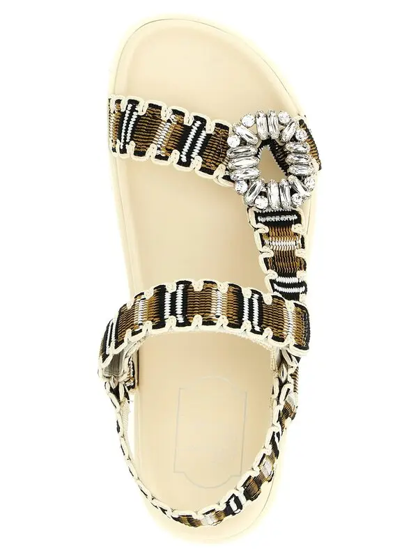 ROGER VIVIER Slidy Viv Trek Sandals - Multicolor