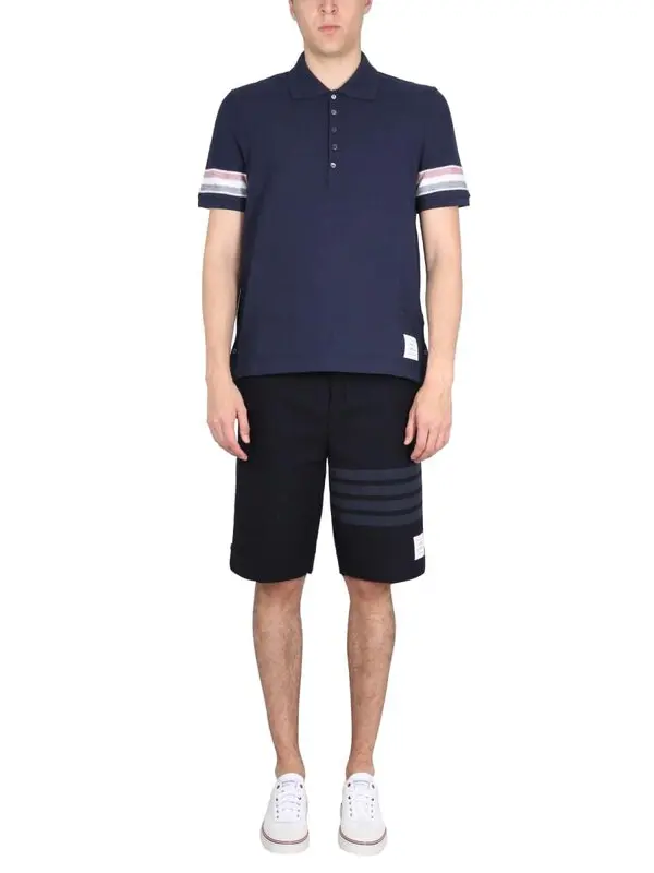 Thom Browne Cotton Polo - Blue