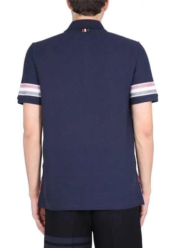 Thom Browne Cotton Polo - Blue