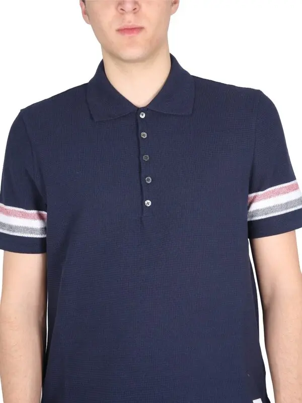 Thom Browne Cotton Polo - Blue