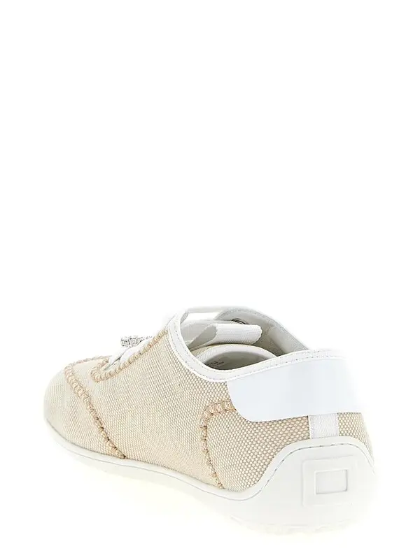 ROGER VIVIER Viv Low Sneakers - Cream