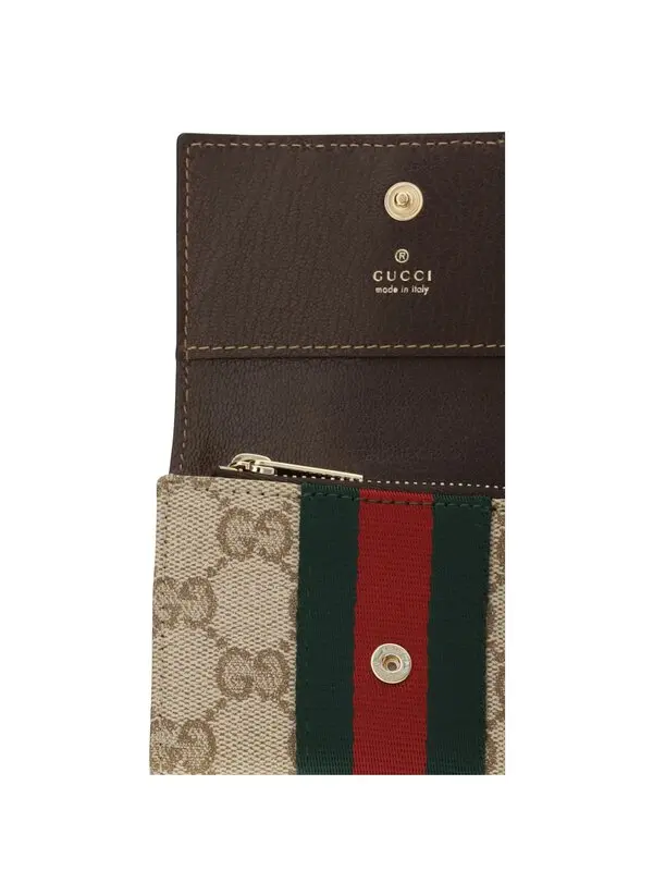 Gucci Web Bi-fold Card Holder