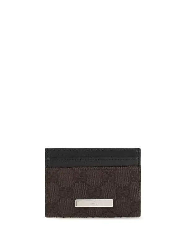 Gucci Gg Fabric Card Holder