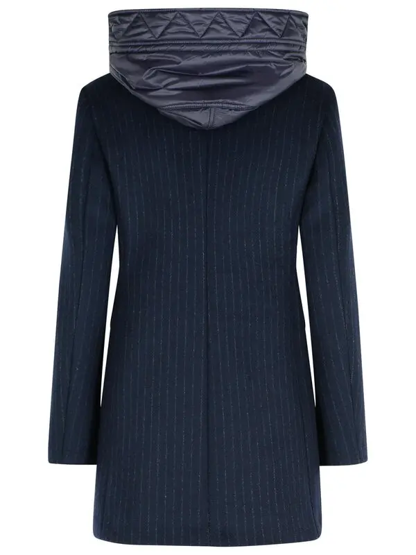 FAY Wool Blend Coat - Blue