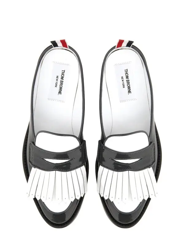 Thom Browne Kilt Varsity Loafers - Gray