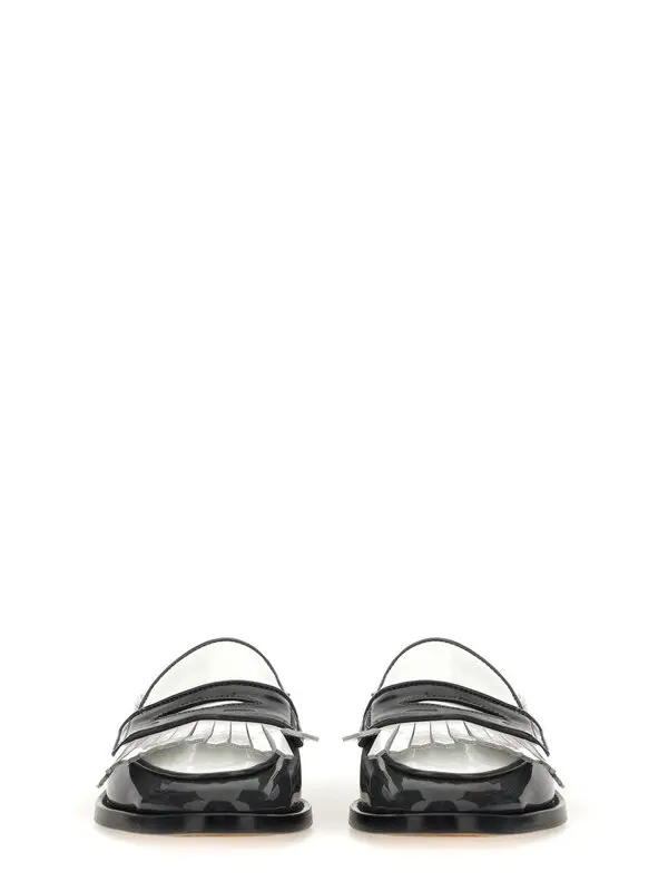 Thom Browne Kilt Varsity Loafers - Gray