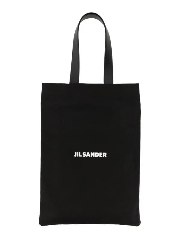 JIL SANDER Tote Bag With Logo - Black