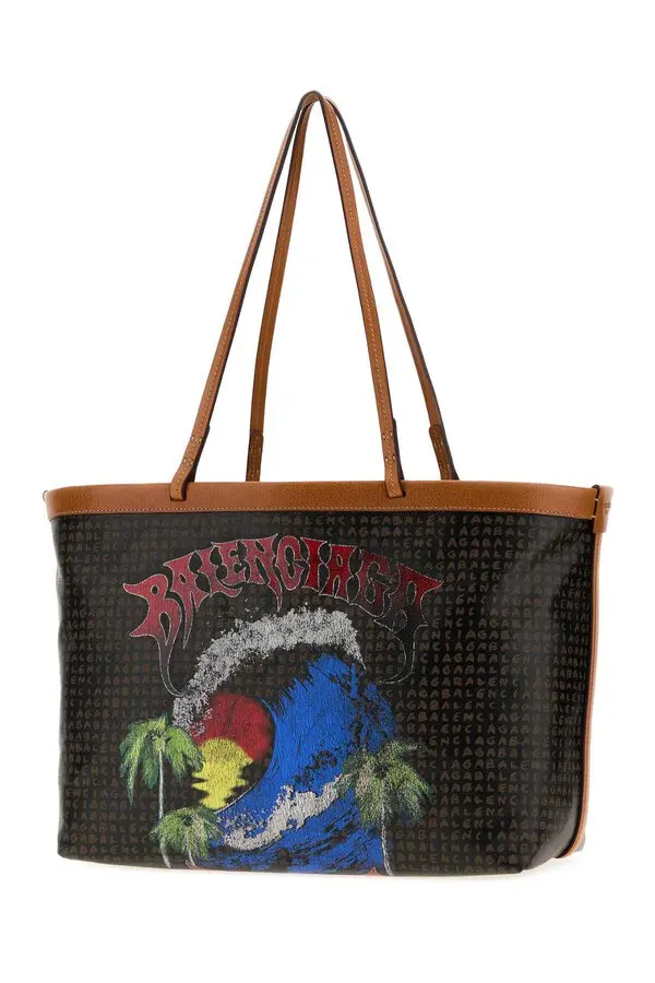 Balenciaga Printed Canvas Medium Select Shopping Bag