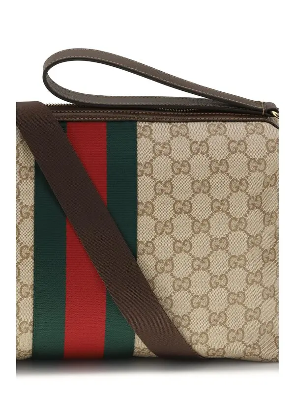 Gucci Medium Gg Shoulder Bag With Web Stripe