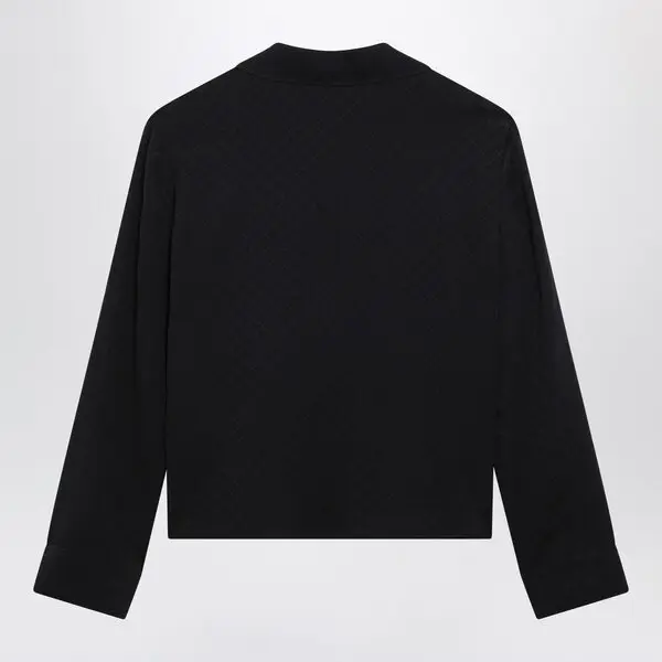 Gucci Jacquard Silk-blend Shirt - Blue