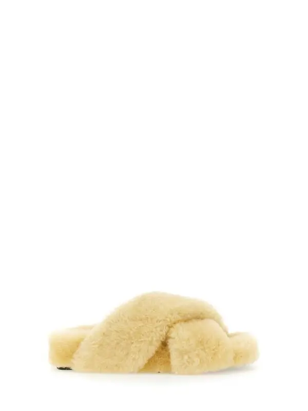JIL SANDER Shearling Sandal - Multicolor