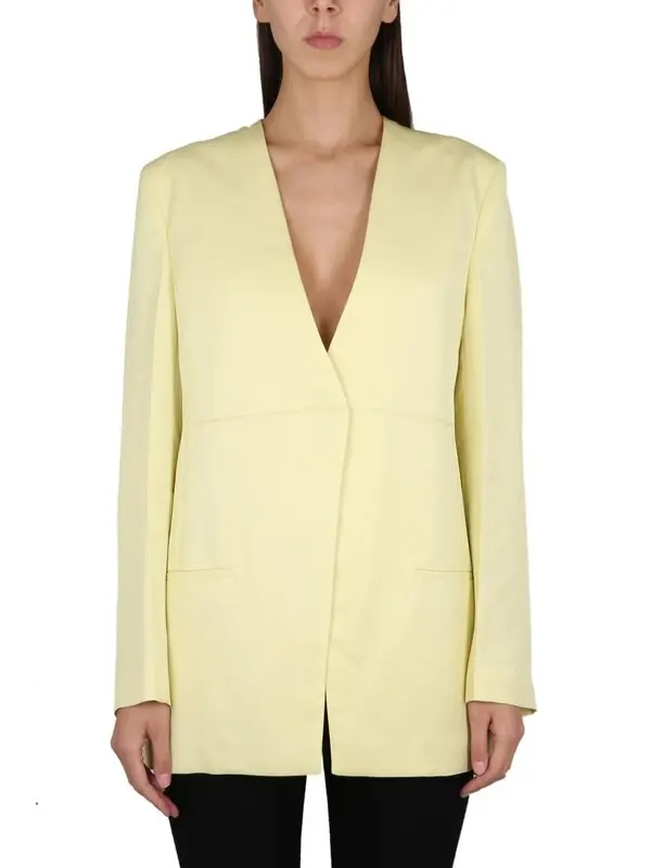 JIL SANDER Jacket With Back Slit - Yellow