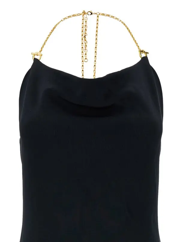 Bottega Veneta Halterneck Midi Dress - Multicolor
