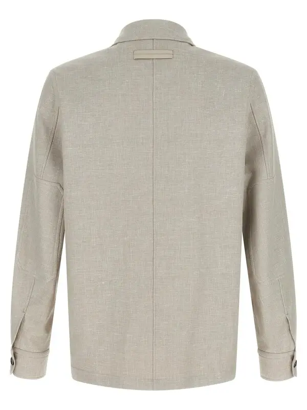 Zegna Crossover' Overshirt - Gray