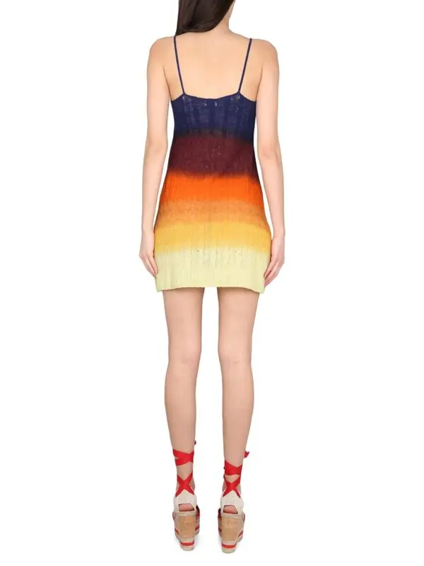 Etro Shaded Wool Mini Dress - Multicolor