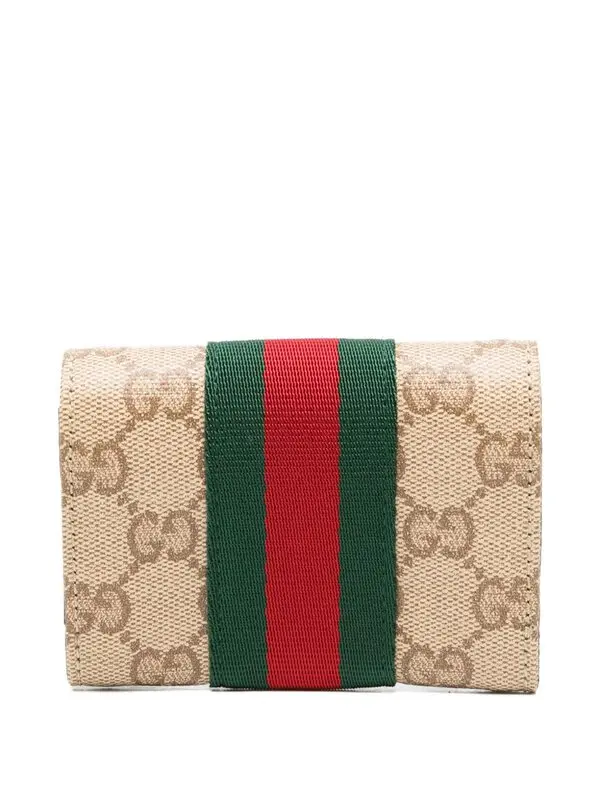 Gucci Web Detail Bifold Card Case