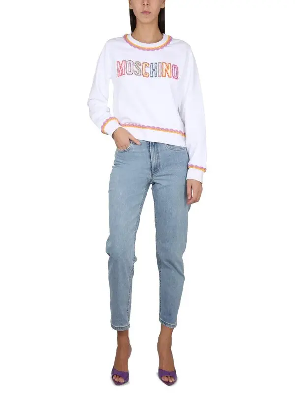 Moschino Crewneck Sweatshirt - White
