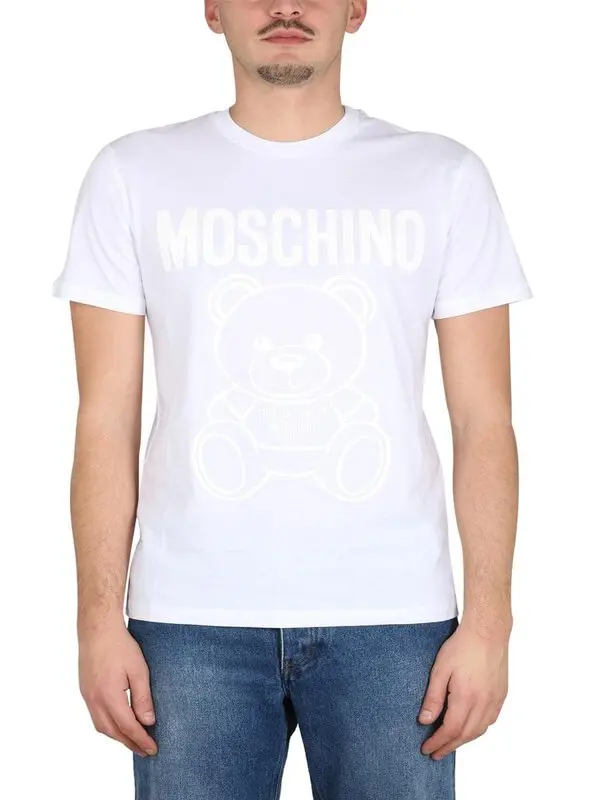 Moschino Teddy Bear Organic Jersey T-shirt - White
