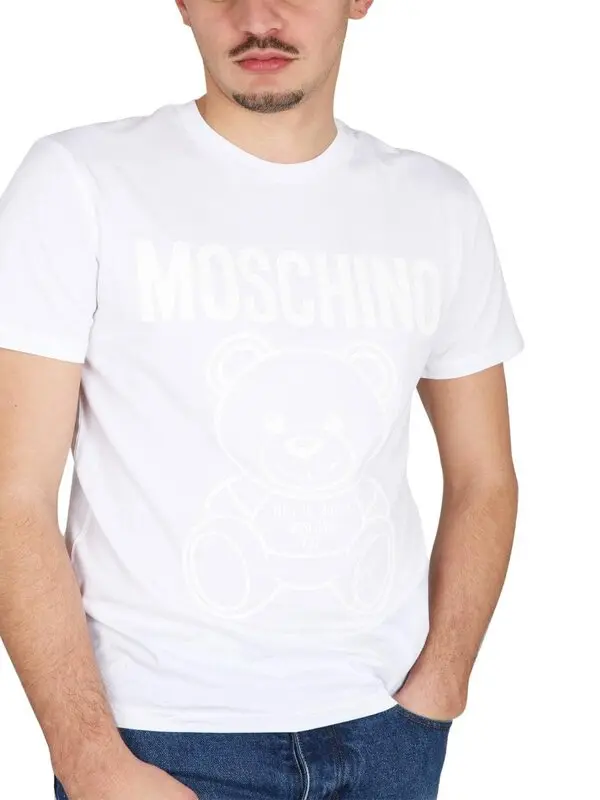 Moschino Teddy Bear Organic Jersey T-shirt - White