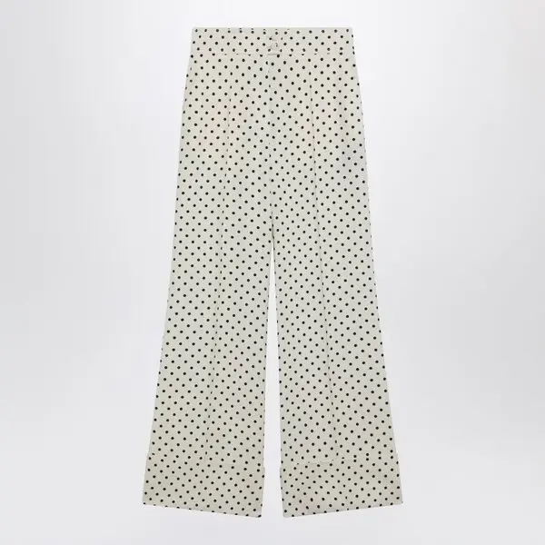 Valentino Garavani Supergran Trousers With Plusdepois Print - Cream