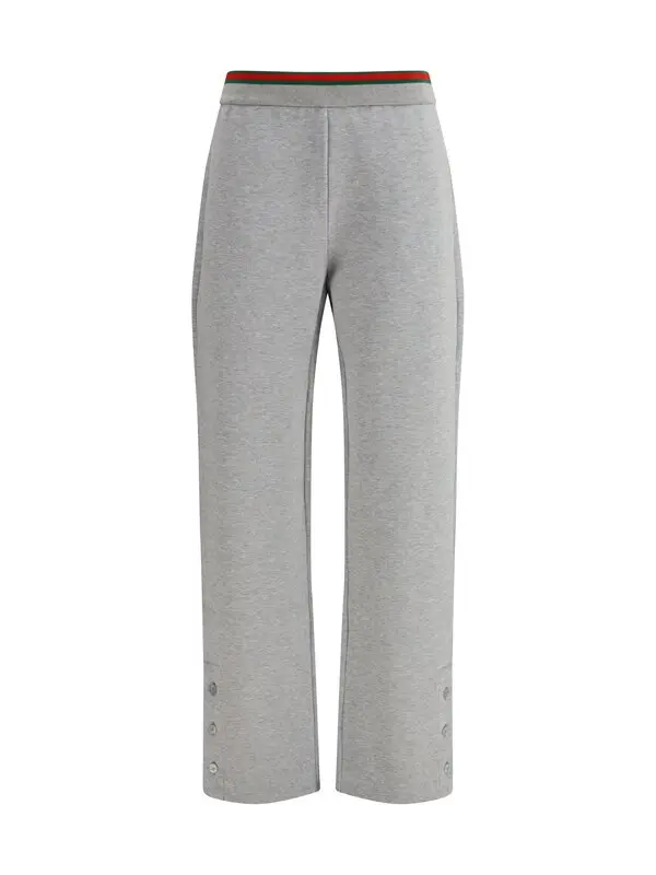 Gucci Cotton Jersey Leisure Pants - Gray