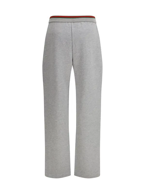 Gucci Cotton Jersey Leisure Pants - Gray
