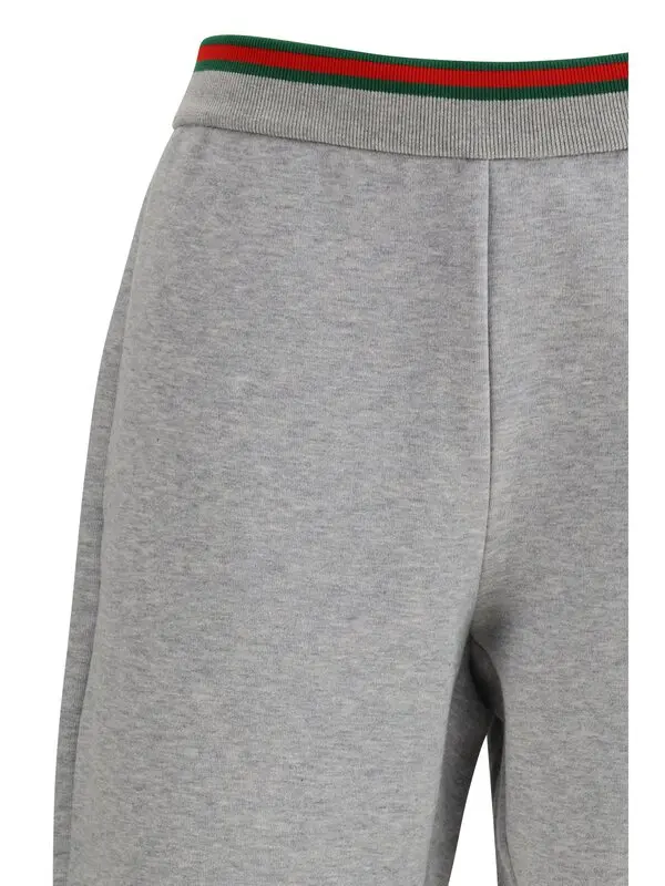 Gucci Cotton Jersey Leisure Pants - Gray