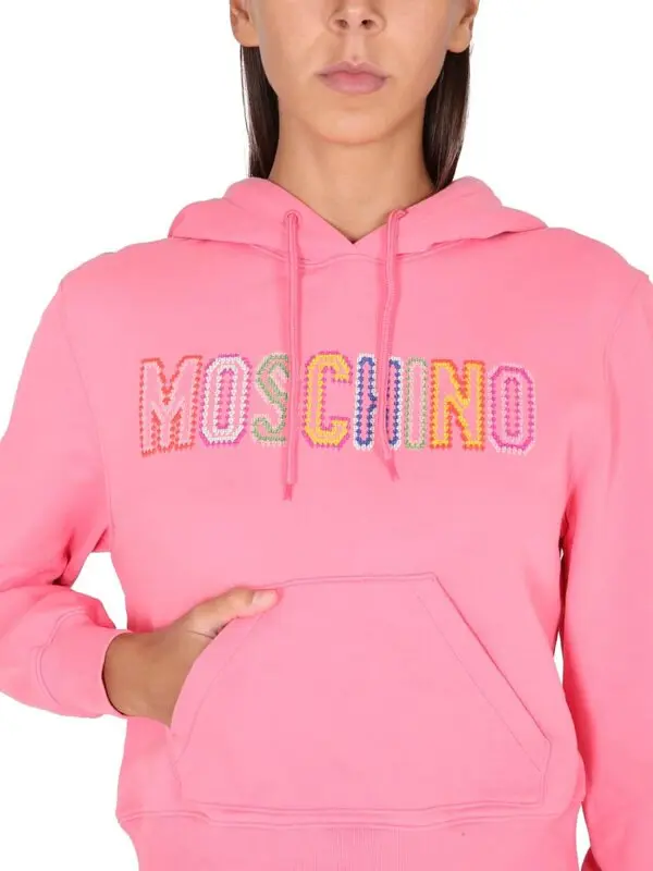Moschino Logo Crochet Sweatshirt