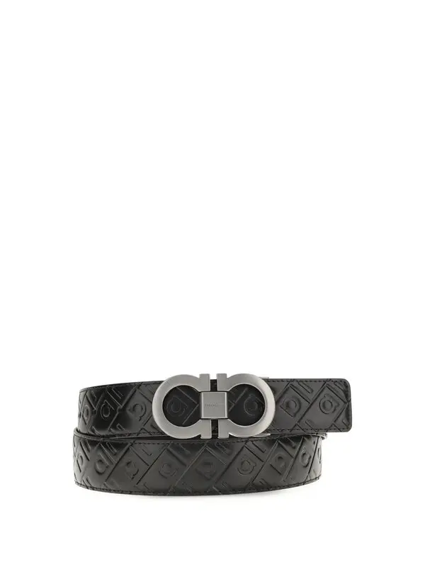 FERRAGAMO Reversible Leather Gancini Belt