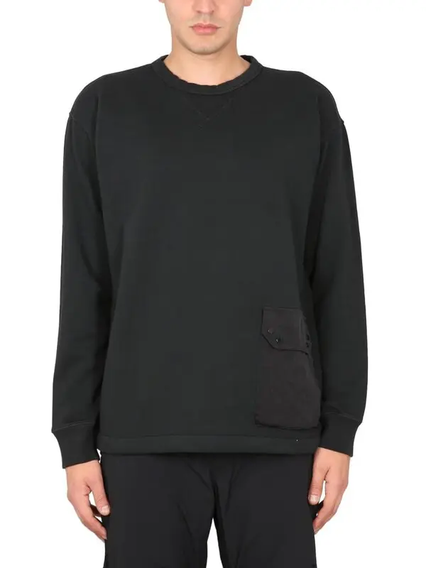 TEN C Cotton Sweatshirt - Black