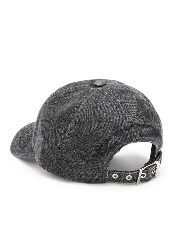 GANNI Embroidered Denim Cap